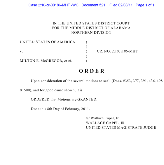 I Bleed Crimson Red: BingoGate: Federal Court seals documents